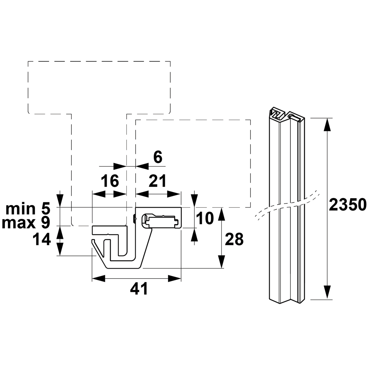 Door security strip M3-EX 5-9 - AXA Home Security 🇬🇧
