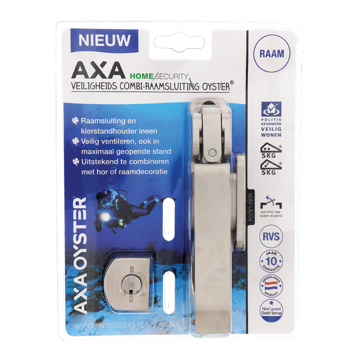 Security combi-window fastener Oyster - AXA Home Security 🇬🇧