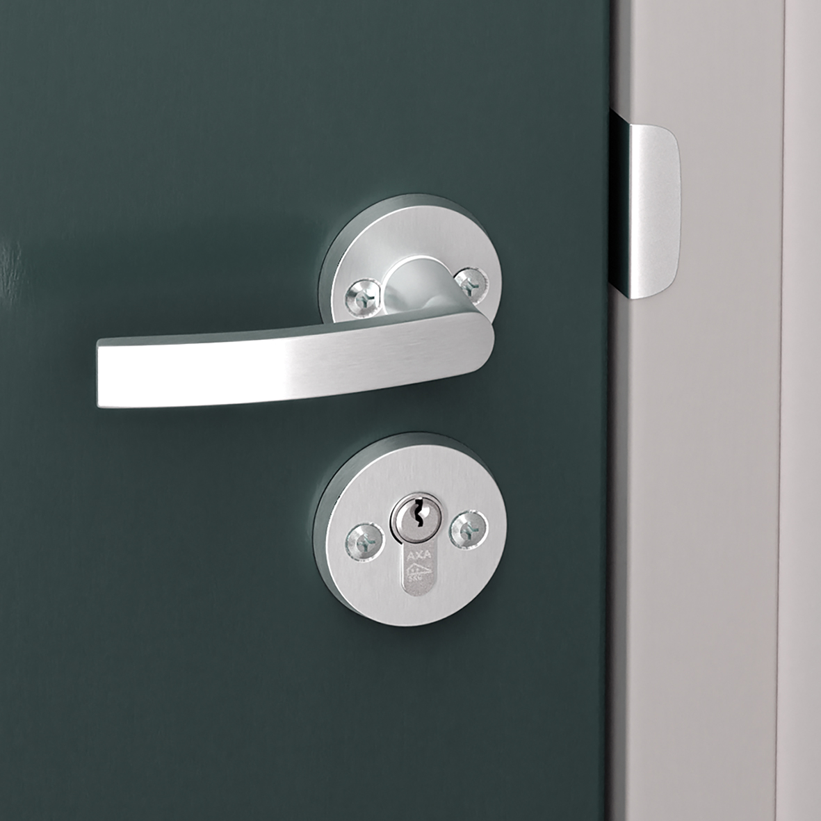 Security fitting round Plus rosettes PC handle Blok round knob core ...