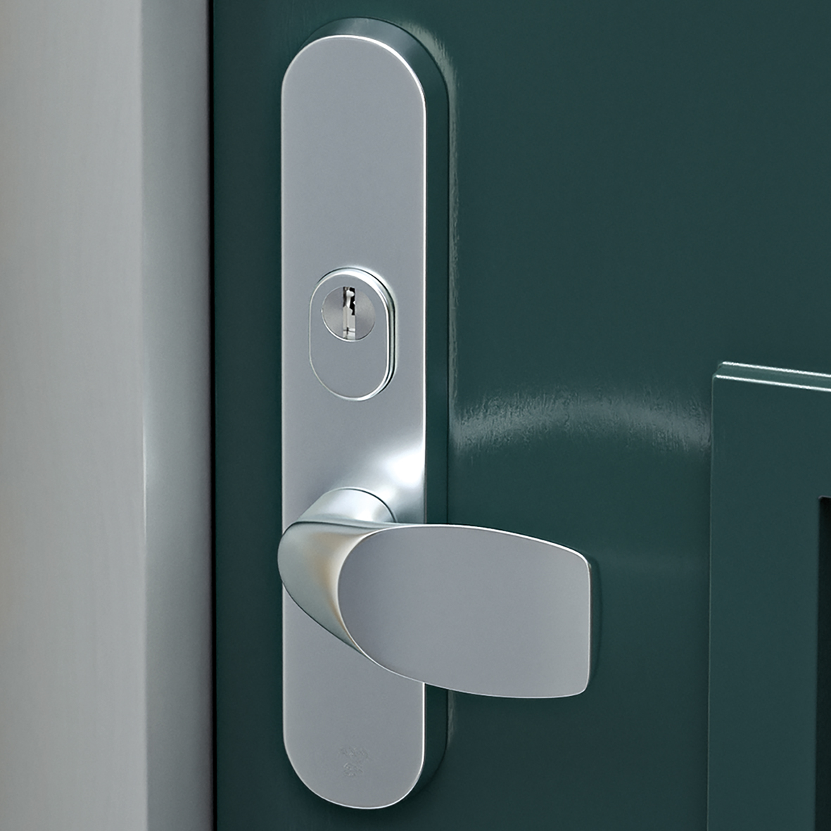 Security fitting Oval Plus Comfort handle Wing PC72 core protection ...